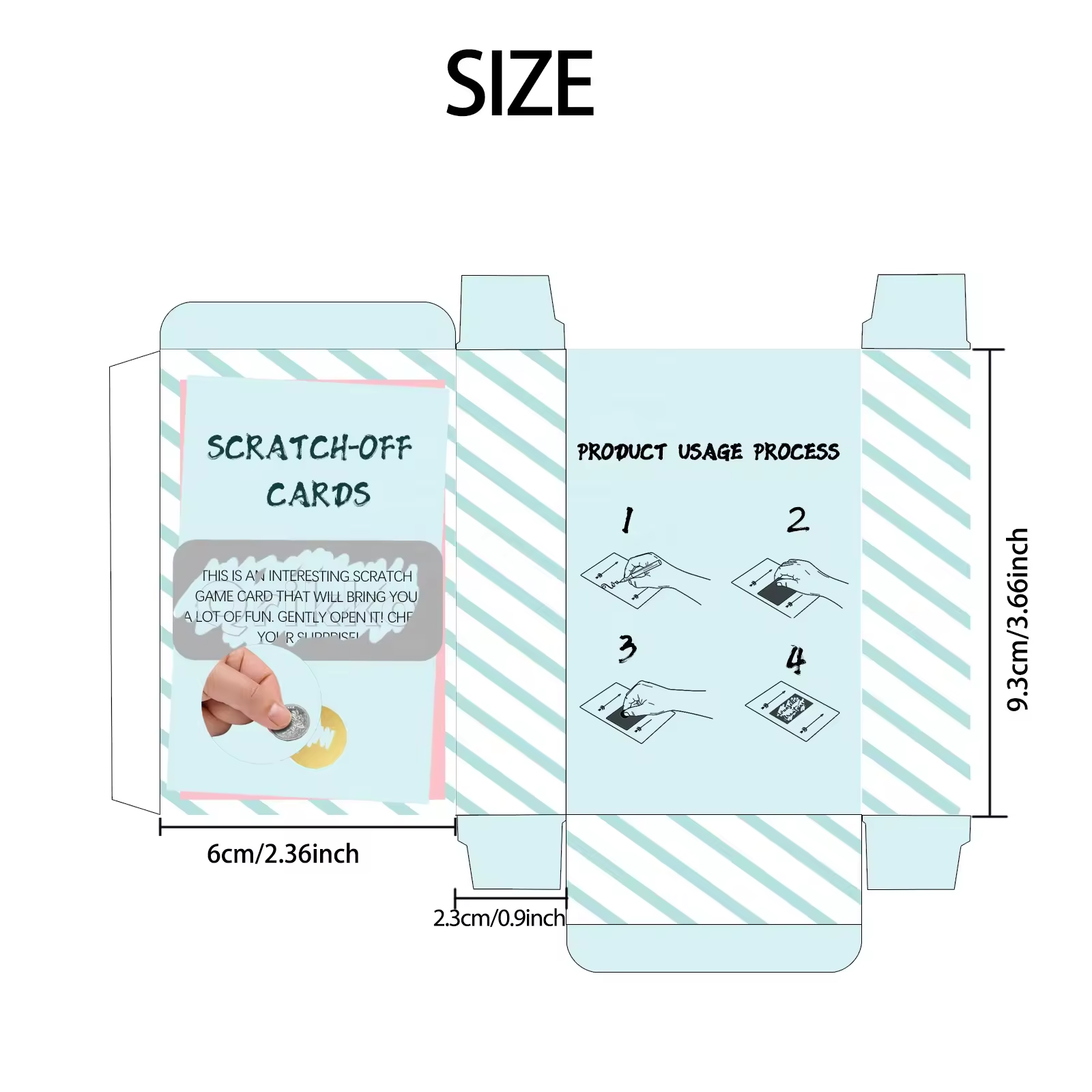 Custom Printing Logo Scratch Card Box For Envelope, Gift Business Card ...